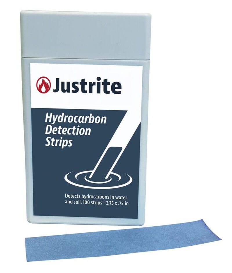 Oil Test Strips for Hydrocarbons in Water | Pack of 100 | 26486 | Justrite
