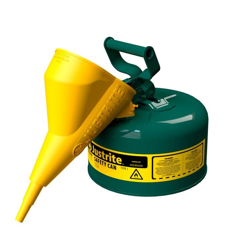 Type 1 | Green Safety Can w/ Funnel | 1 Gal | 7110410 | Justrite