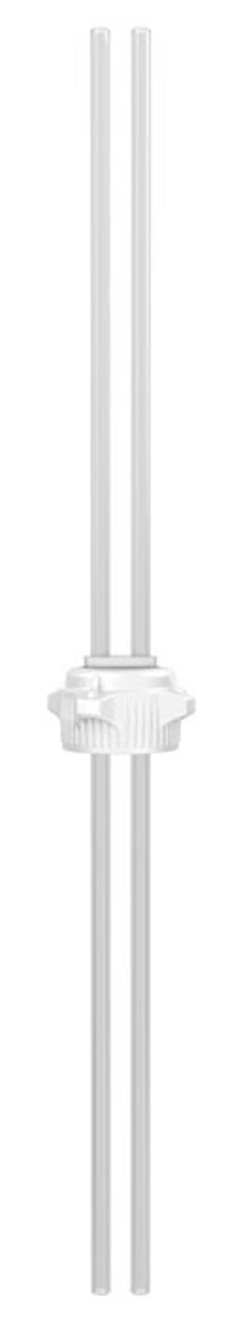 53mm Carboy Cap, Open Top | Two 1/4" OD tubes, 12" Length | 12892 ...
