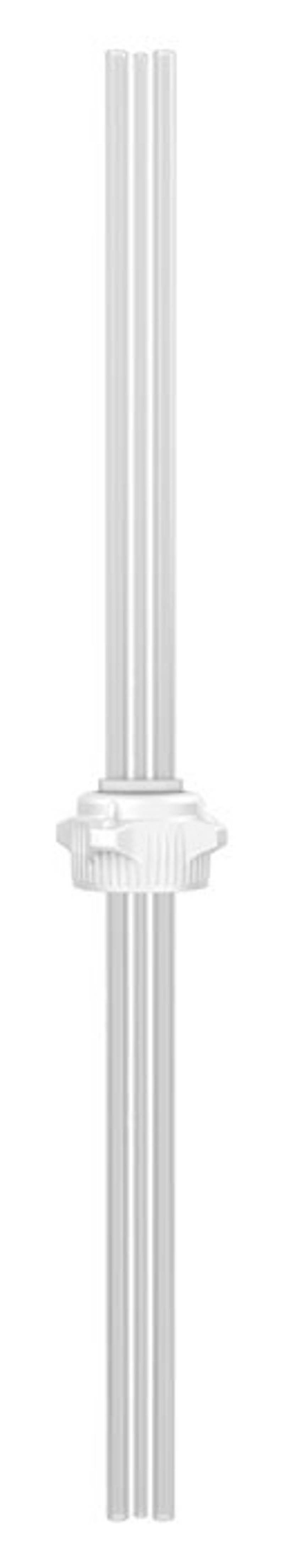 53mm Carboy Cap, Open Top | Two 1/4" & One 1/8" OD tubes, 12" Length ...