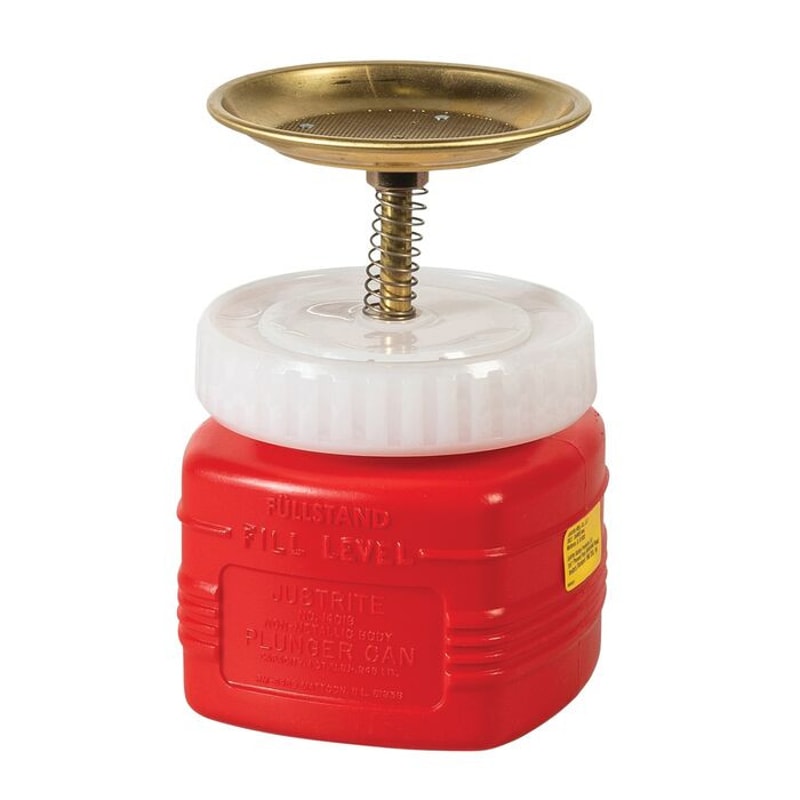 1 Qt Red Poly Plunger Dispensing Can | 14018 | Justrite