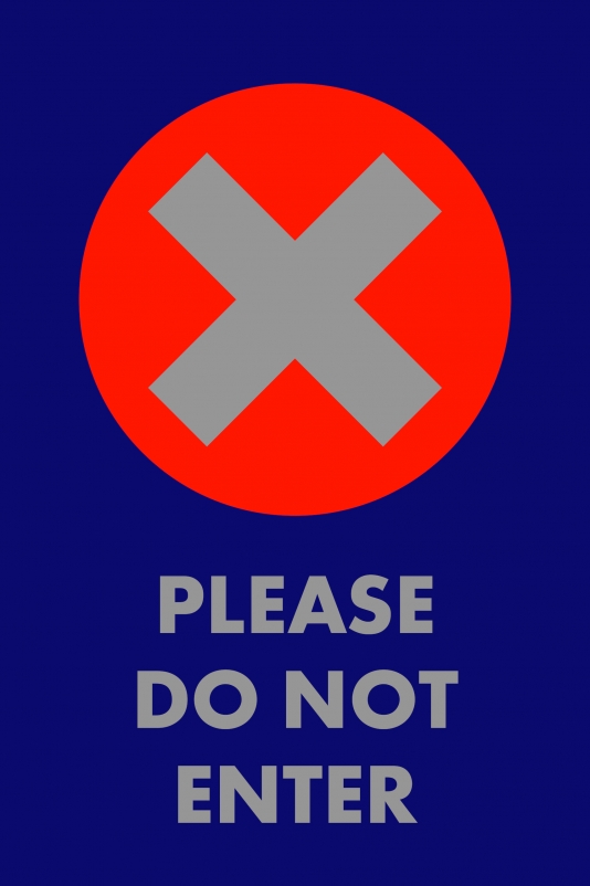 Please Do Not Enter Floor Mat with Symbol 194PE | Justrite