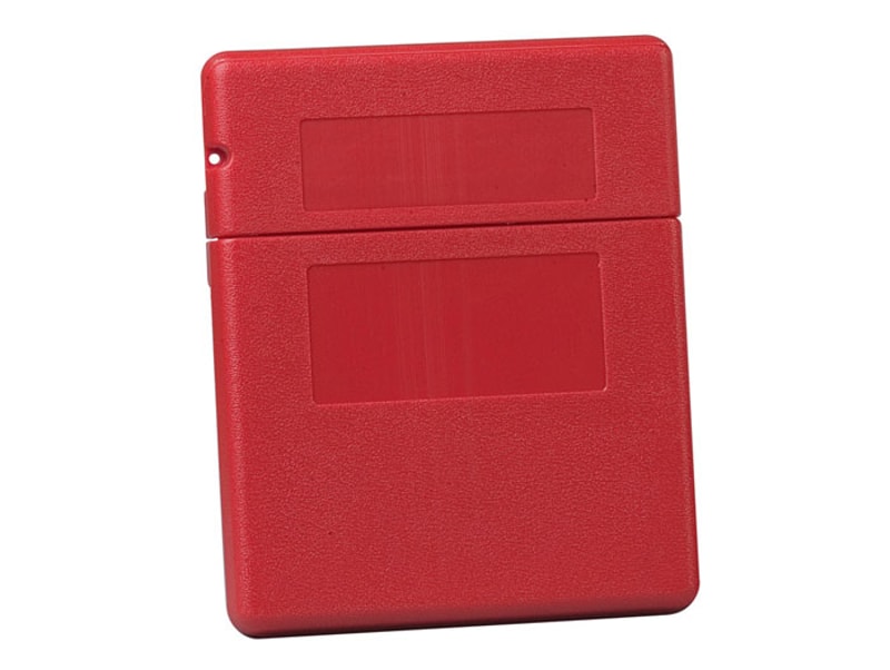 Red Plastic Document Storage Box | Flip-Top, Single Pack | S23303 ...