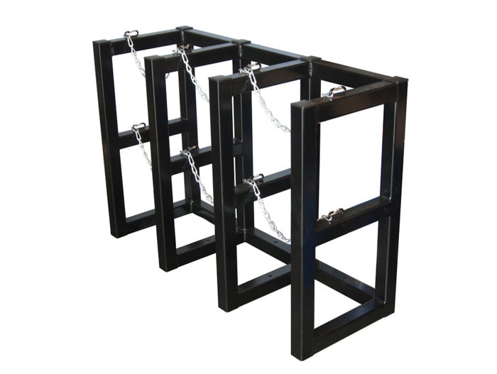 3 Tank Gas Cylinder Rack | 3 Wide by 1 Deep | 35122 | Justrite