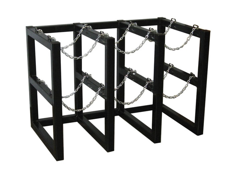 6 Tank Gas Cylinder Rack | 3 Wide by 2 Deep | 35128 | Justrite