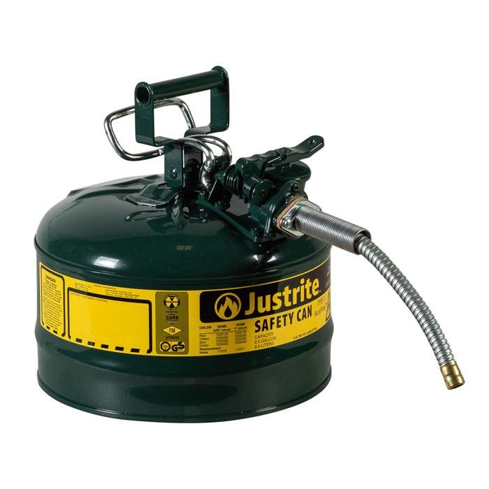 2.5 Gal Steel Safety Can for Oil | Type II | 7225420 | Justrite
