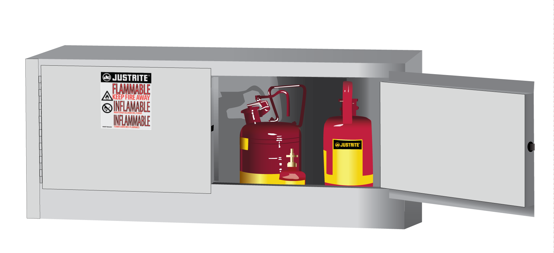 Justrite Flammable Cabinet 12 Gallon | Cabinets Matttroy