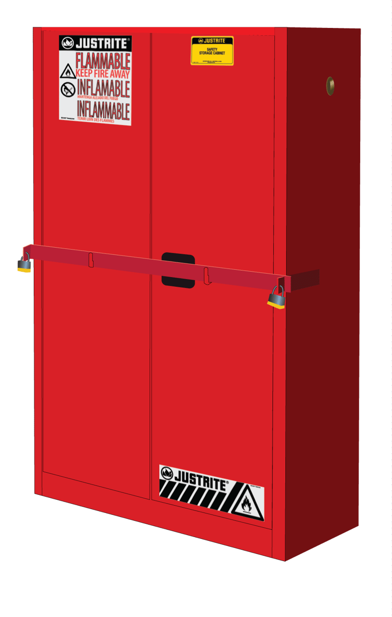 45 Gal Red Flammables Cabinet | High-Security, 2 Door | SC29884R | Justrite